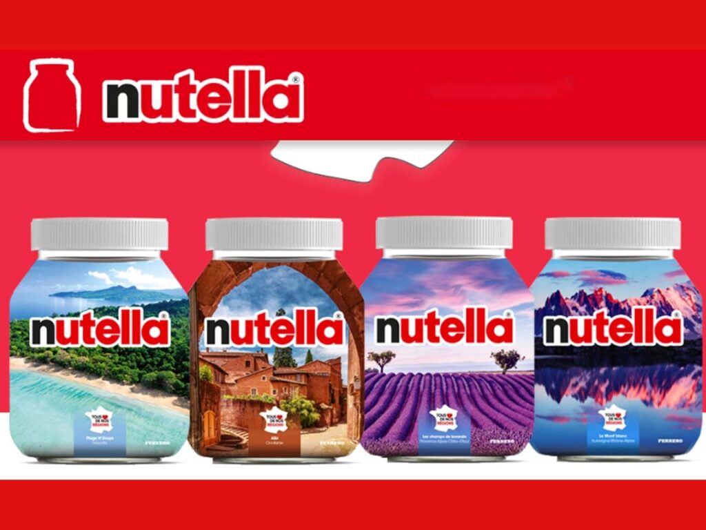 Nutella célèbre la France avec 18 pots aux couleurs de toutes les ...